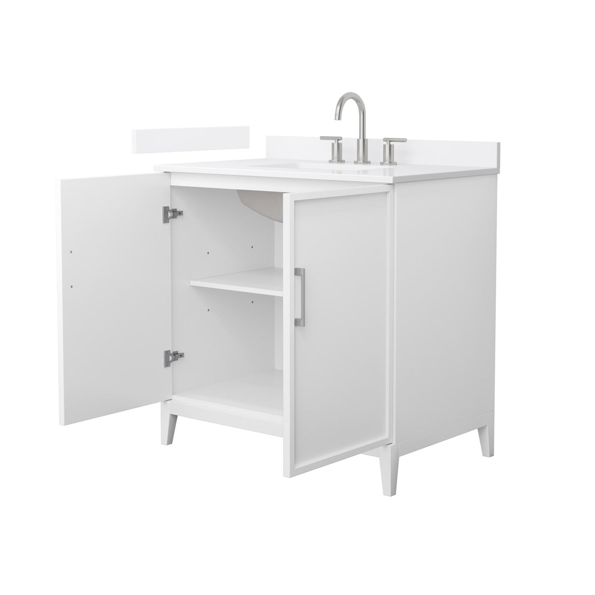 Elan Bathroom Vanity with Countertop 36 inch Single Sink 3-hole Faucet ...
