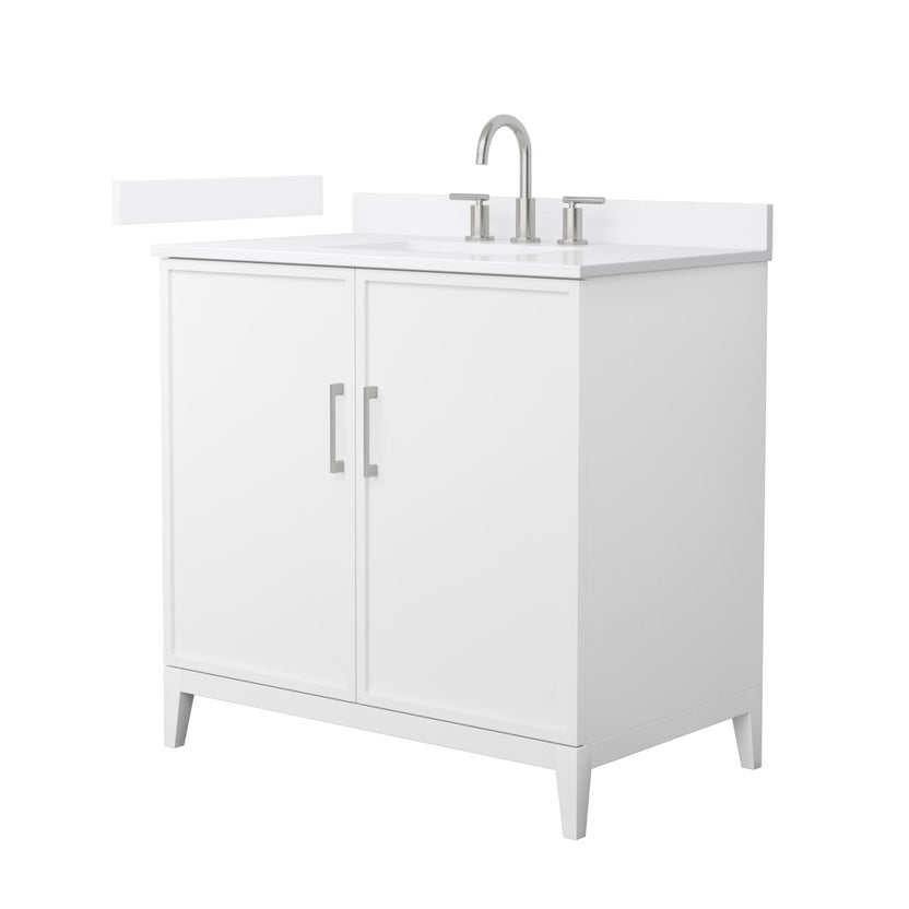 Elan Bathroom Vanity with Countertop 36 inch Single Sink 3-hole Faucet ...